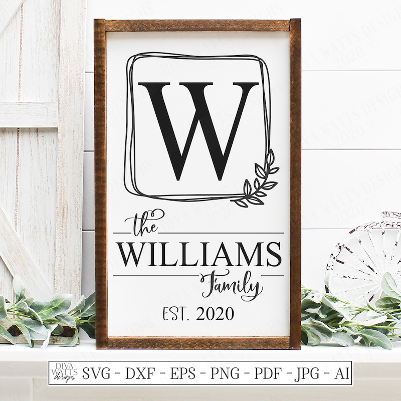 Last Name Svg - Etsy
