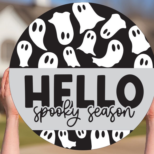 Spooky Halloween Door Sign - Etsy