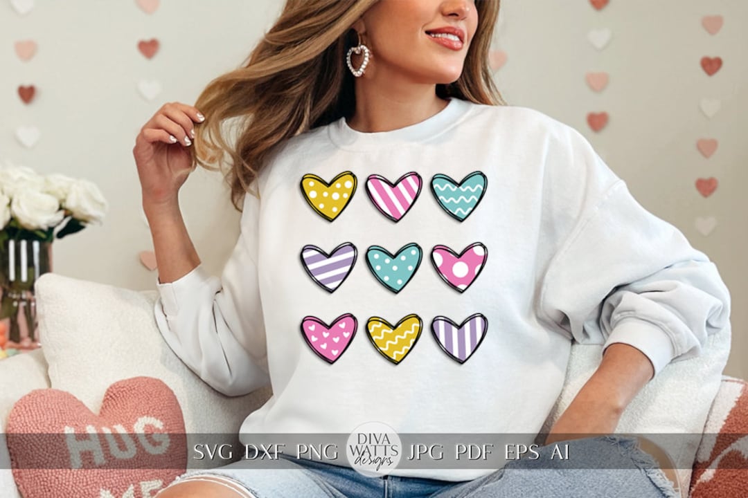 Heart SVG Bundle Heart SVG Scribble Hearts SVG Open Heart Svg Doodle ...