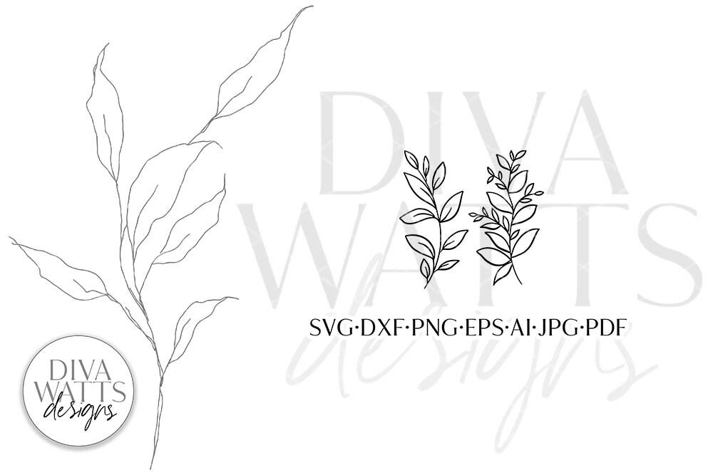 Boho Botanical Art SVG Set | Boho Farmhouse Design - Etsy