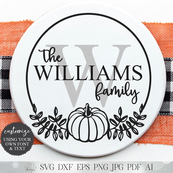Fall Monogram Wreath - Etsy
