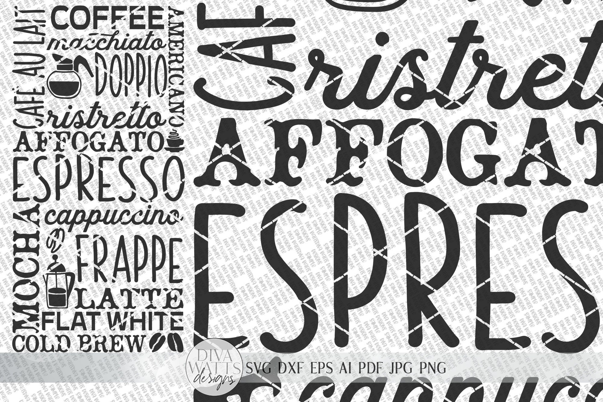 Coffee Bar Subway Sign SVG | Coffee Menu SVG | Farmhouse Kitchen Sign ...