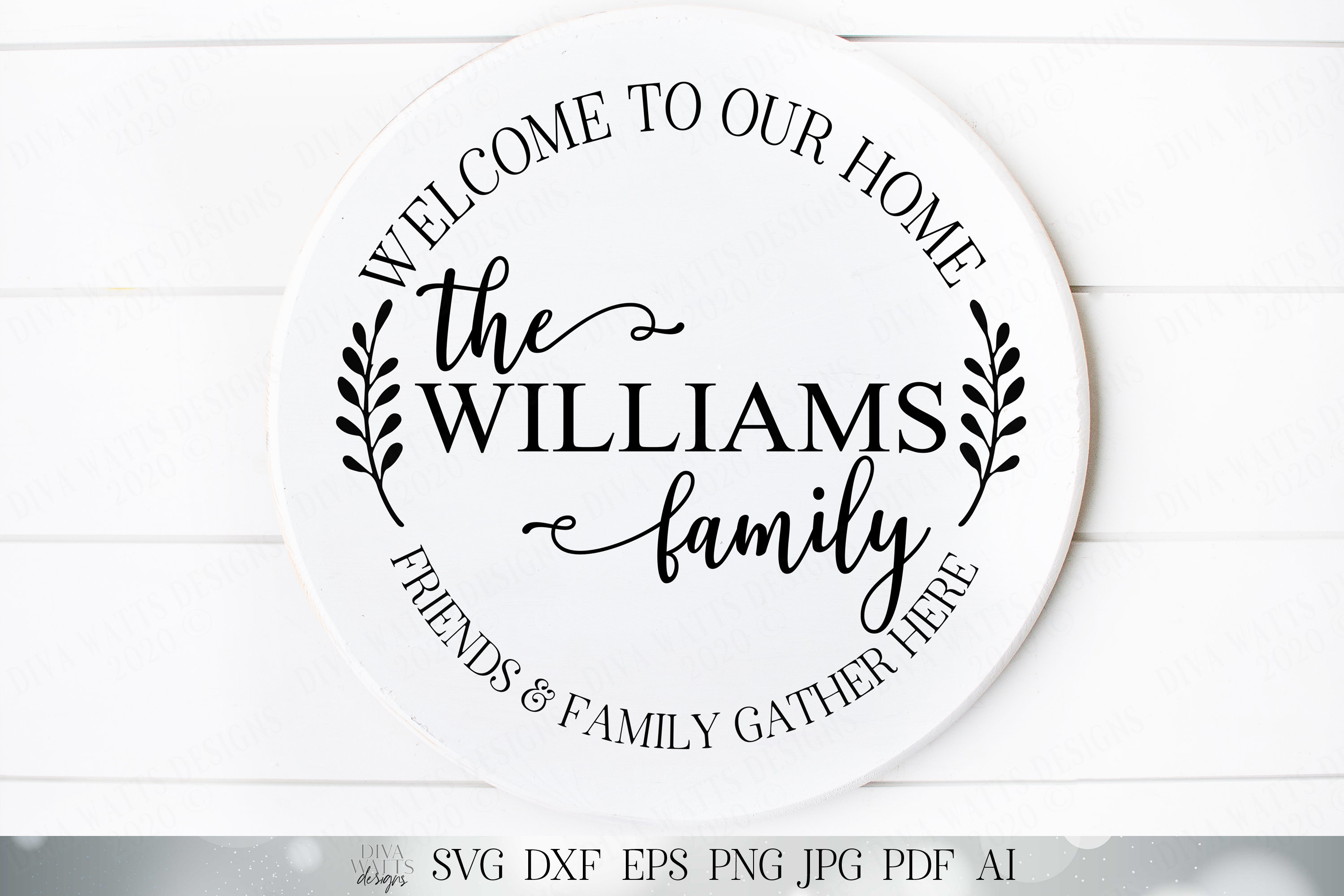 Welcome to Our Home | Friends and Family Gather Here | Monogram Last ...