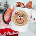Gingerbread Girl Face SVG | Christmas / Winter Round Design - Etsy