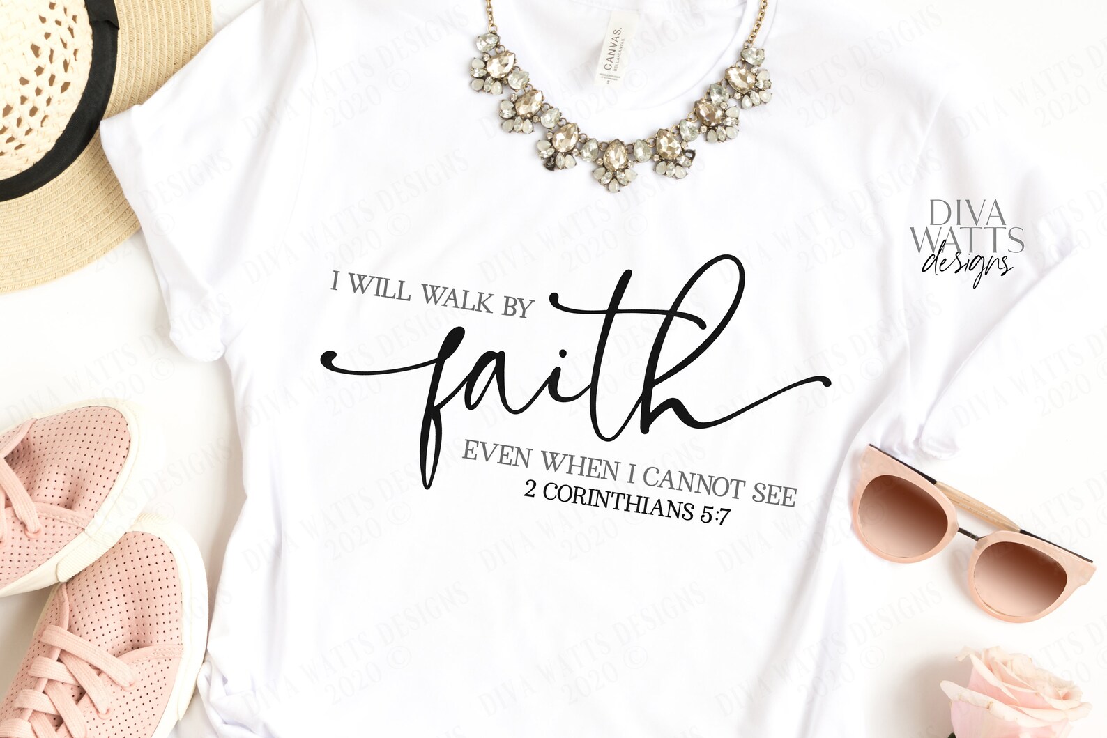 SVG I Will Walk By Faith Even When I Cannot See Cutting | Etsy