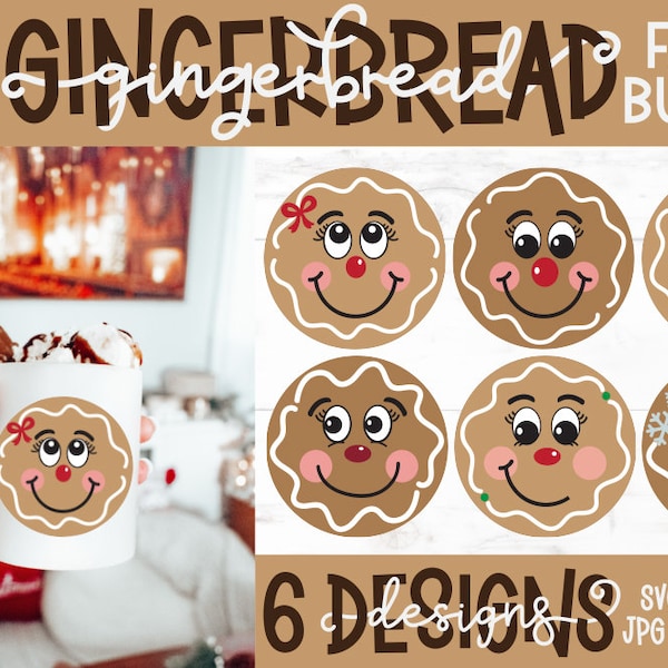 Gingerbread Face - Etsy