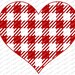 SVG Buffalo Check Heart Cutting File Vinyl Stencil HTV Plaid Valentine ...
