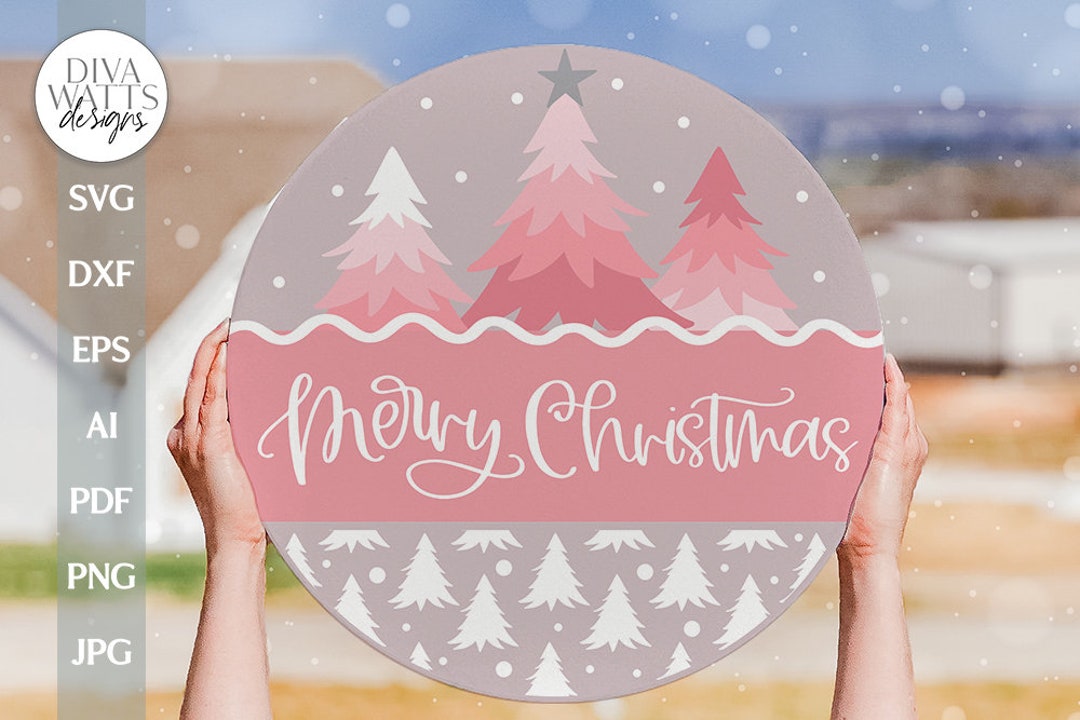 Merry Christmas Svg Door Hanger For Winter Svg Welcome Christmas Svg