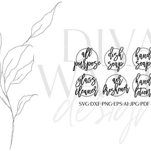 Modern Farmhouse Labels SVG | Minimalist Design - Etsy