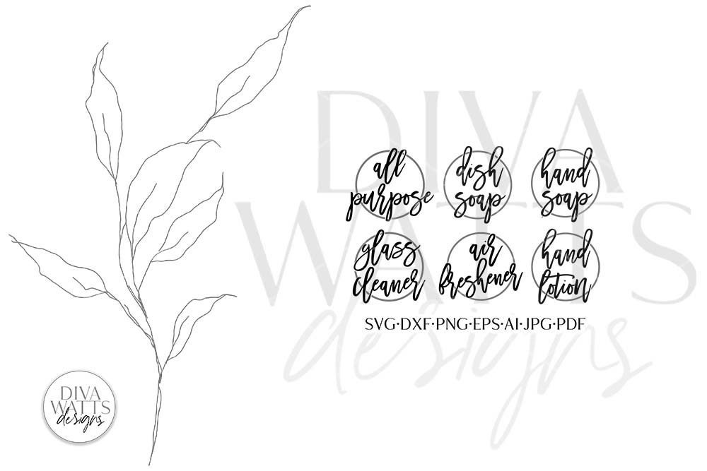 Modern Farmhouse Labels SVG Minimalist Design - Etsy