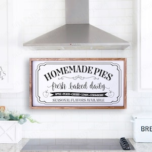 SVG | Homemade Pies | Cutting File | Kitchen Sign | Apple Cherry ...