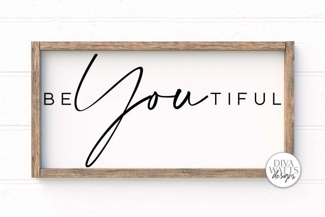 Beyoutiful SVG | Modern Farmhouse Sign | DXF and More - Etsy