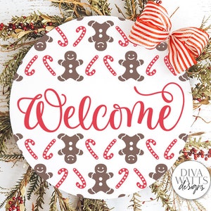 Sugar & Spice Christmas Round SVG Bundle | Sign Makers Set - Etsy