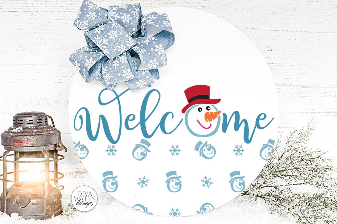 Snow Flurries Round SVG Bundle Winter Sign Making Bundle - Etsy