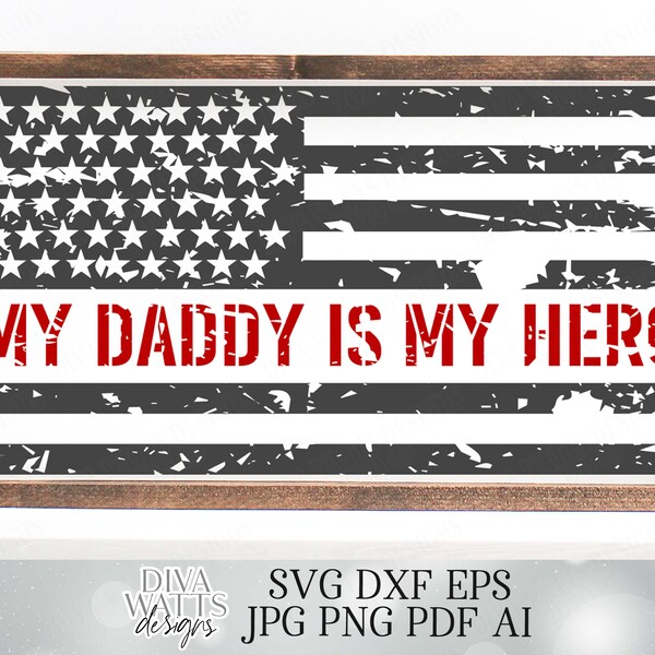 Daddy Flag Svg - Etsy