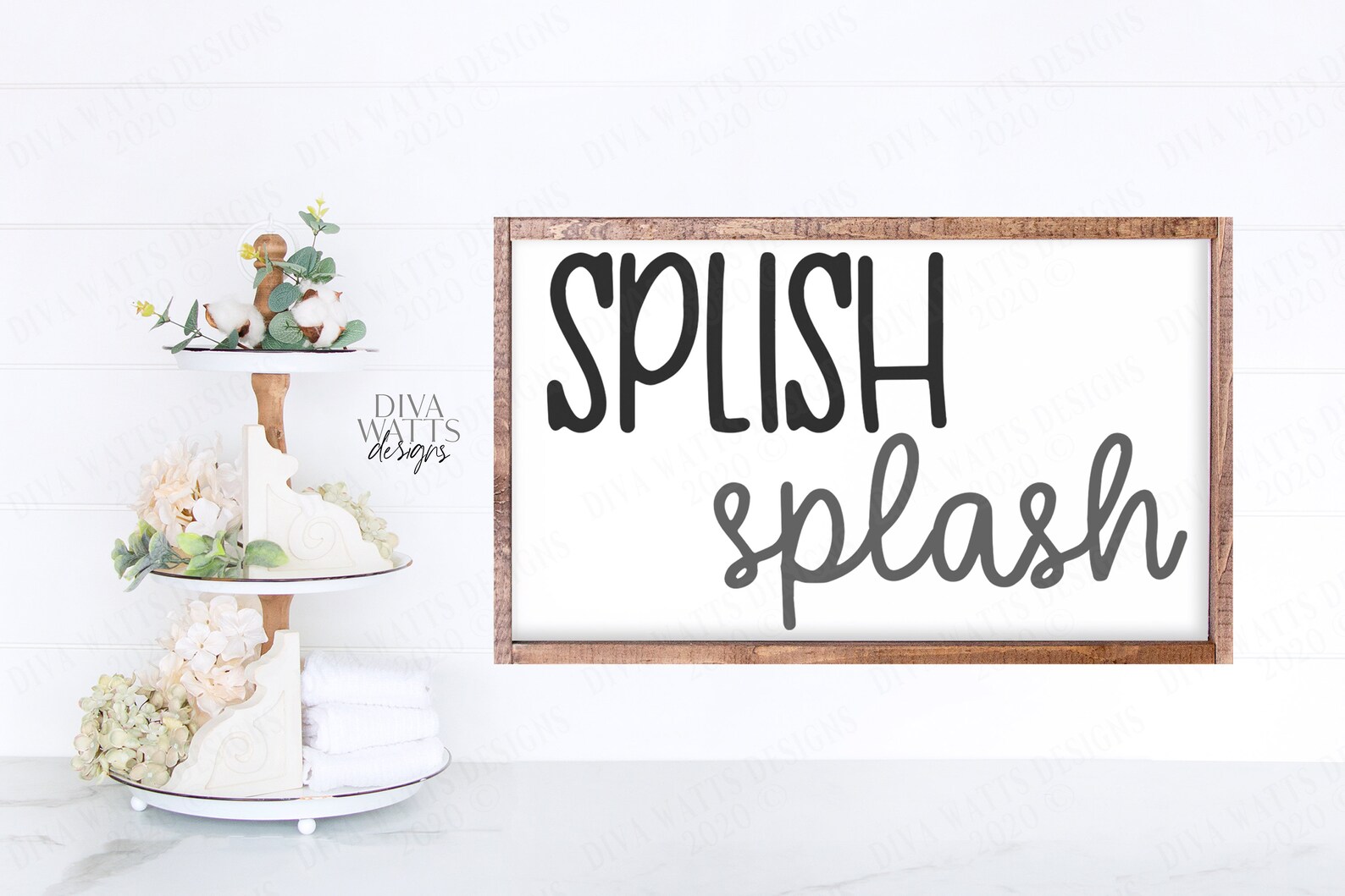 SVG Splish Splash Cutting File Bathroom Restroom | Etsy