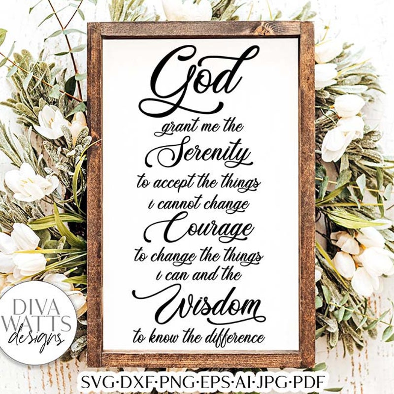 Serenity Prayer - Etsy