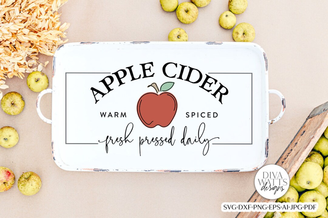 Apple Cider SVG | Fall Apples Design - Etsy
