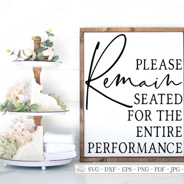 Please Remain Seated - Etsy