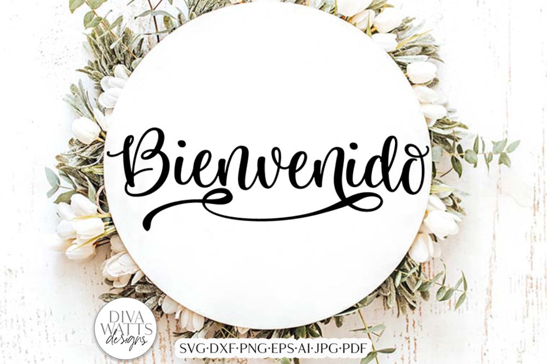 Bienvenido SVG | Welcome Design - Etsy