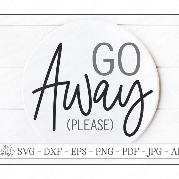 Go Away Sign - Etsy