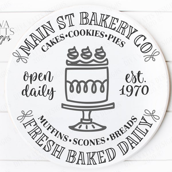 Main St Bakery Svg - Etsy