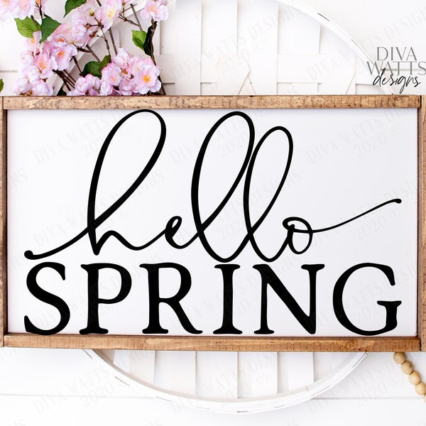 Hello Spring - Etsy