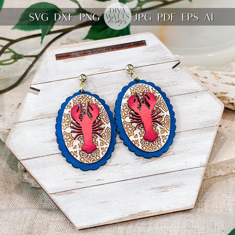 Lobster Earrings - Etsy