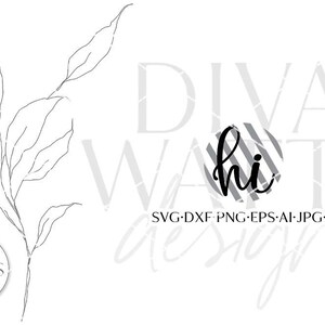 Hi SVG | Farmhouse Design - Etsy