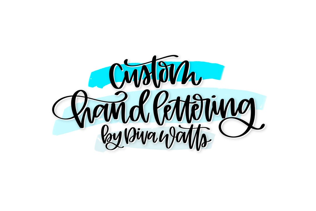 Custom Hand Lettering One Word Design | Personalized Hand-lettered SVG ...
