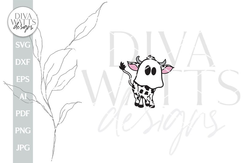 Ghost Cow SVG Halloween Cow SVG Funny Cow Ghost SVG Funny Halloween Svg ...