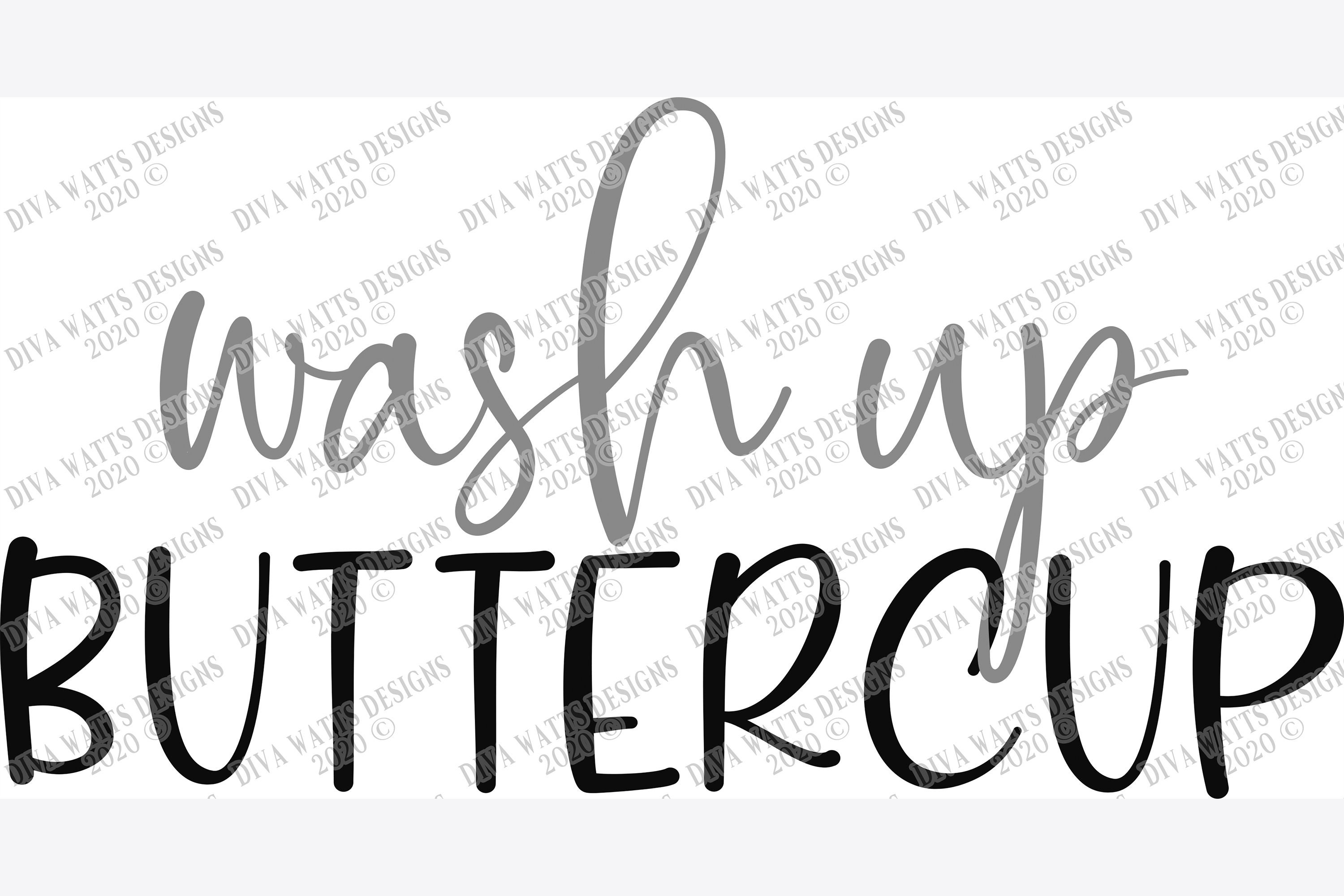 SVG Wash up Buttercup Cutting File Bathroom Restroom | Etsy