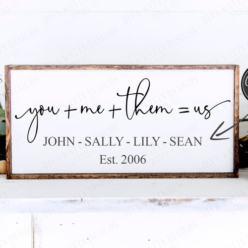 SVG You Plus Me Plus Them Equals Us Cutting File - Etsy