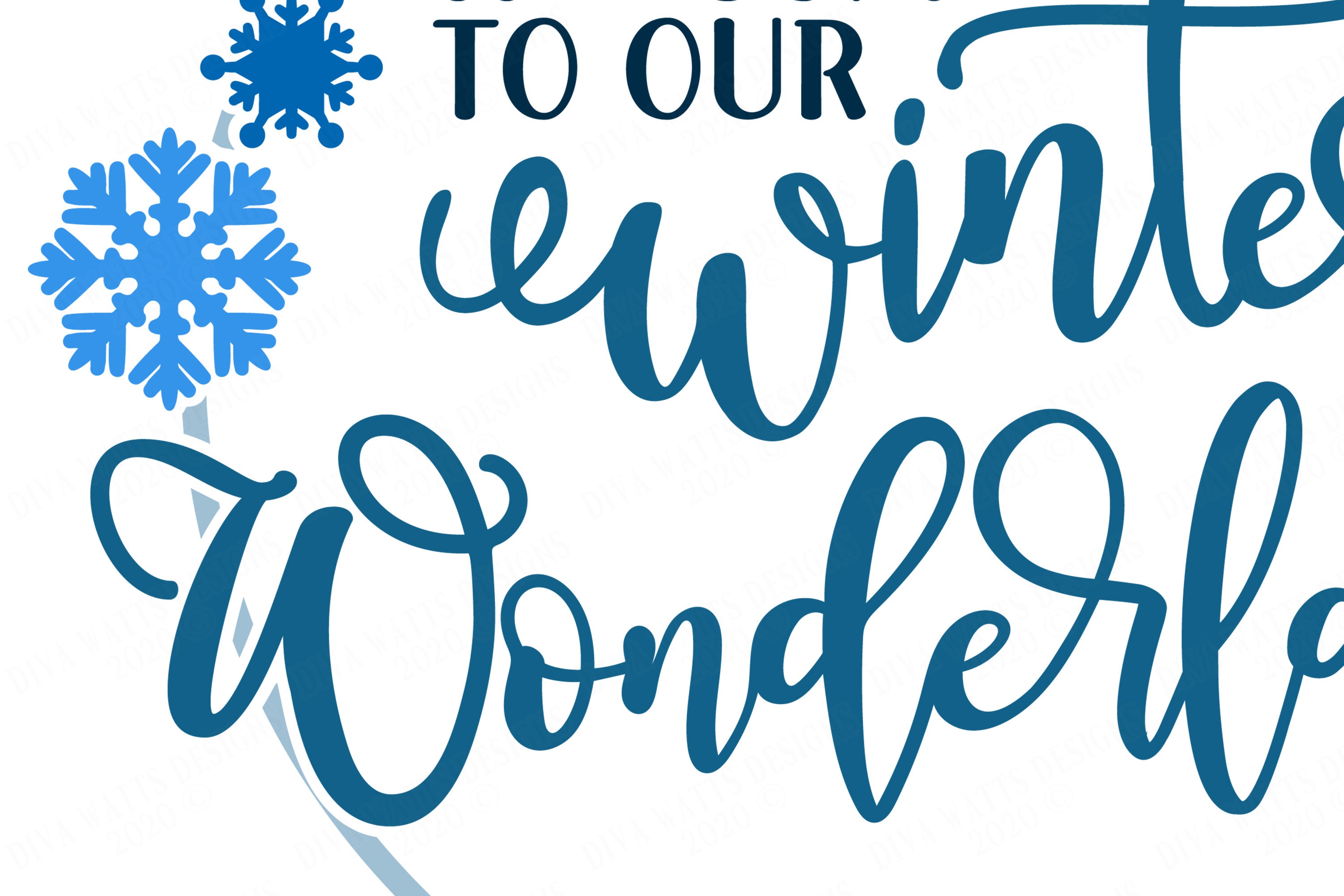 Welcome to Our Winter Wonderland | Christmas Cutting File | Winter ...