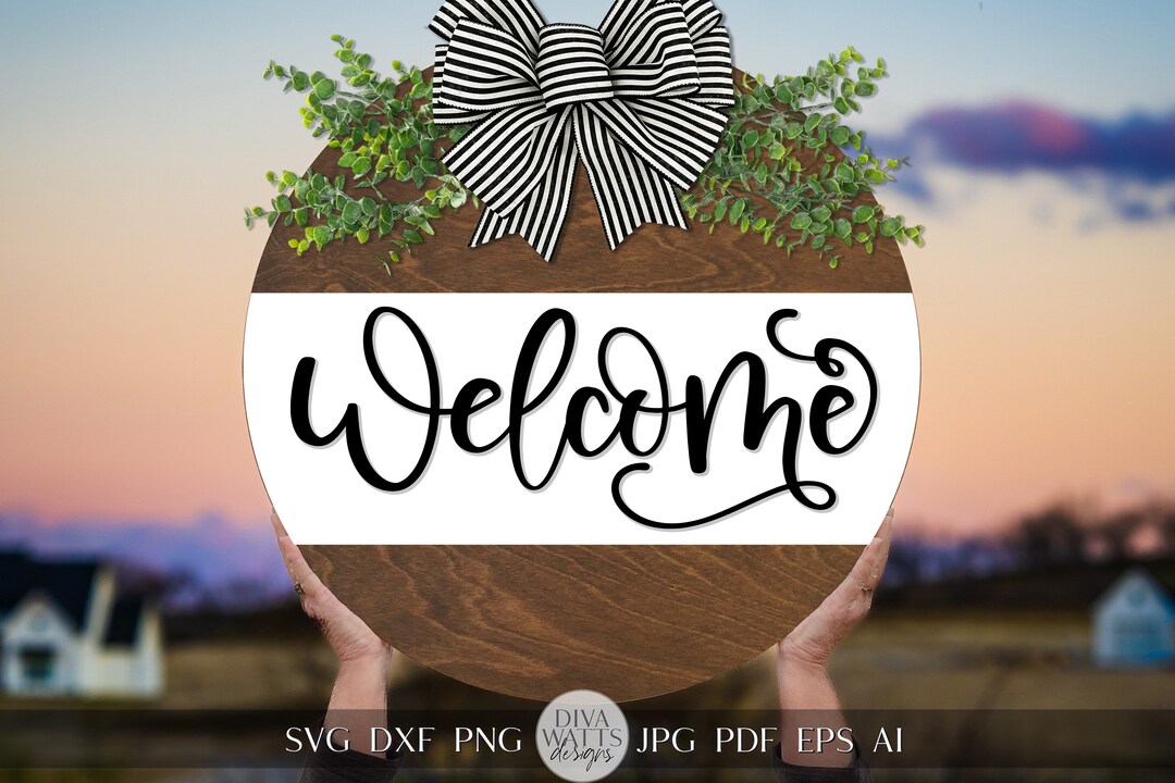 Buy Welcome SVG Simple Door Hanger Svg Door Hanger SVG Welcome Sign SVG ...