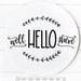 SVG Well Hello There Cutting File Farmhouse Rustic Sign Circle Round ...