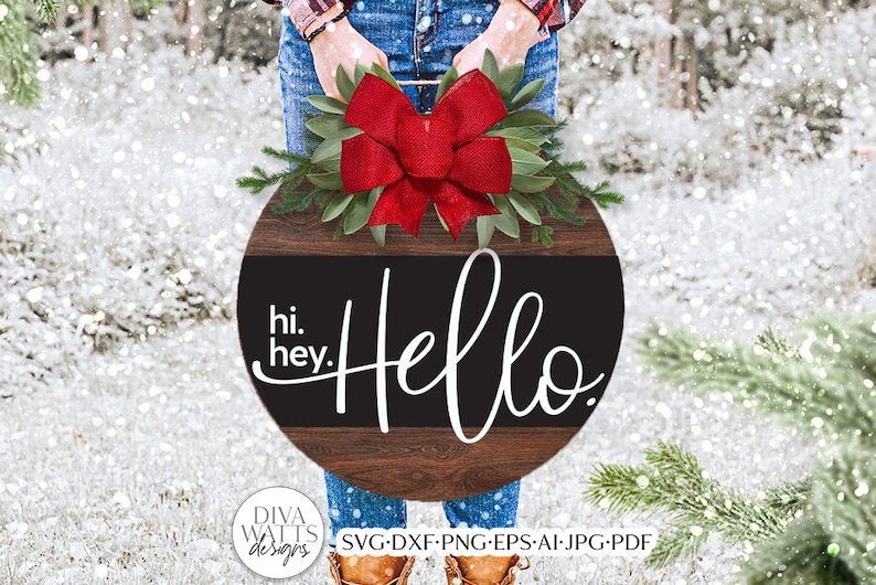 Hi. Hey. Hello. SVG Welcome Design - Etsy