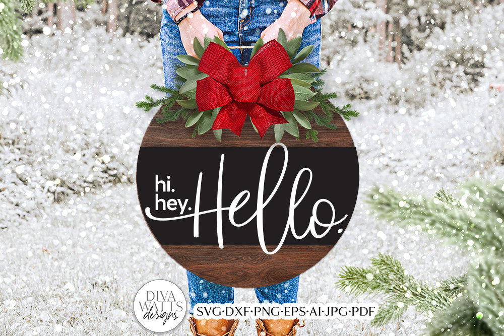 Hi. Hey. Hello. SVG Welcome Design - Etsy