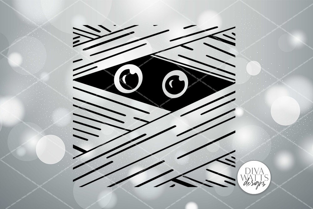 Mummy SVG Halloween Sign Design - Etsy