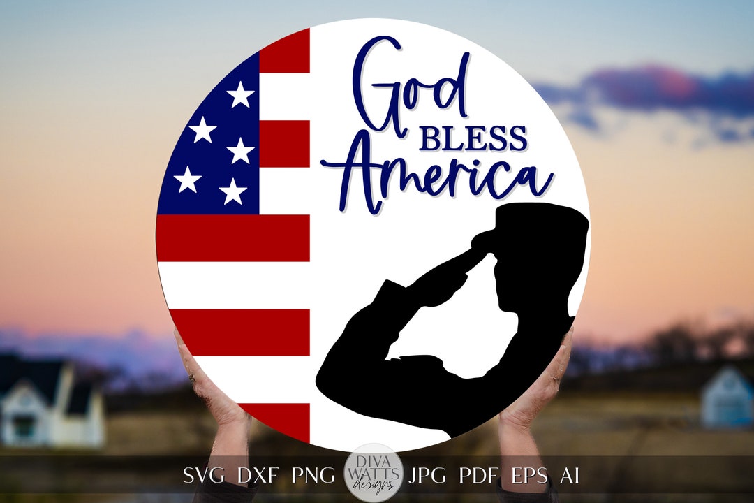 God Bless America SVG Memorial Day SVG 4. Juli SVG Militär SVG ...