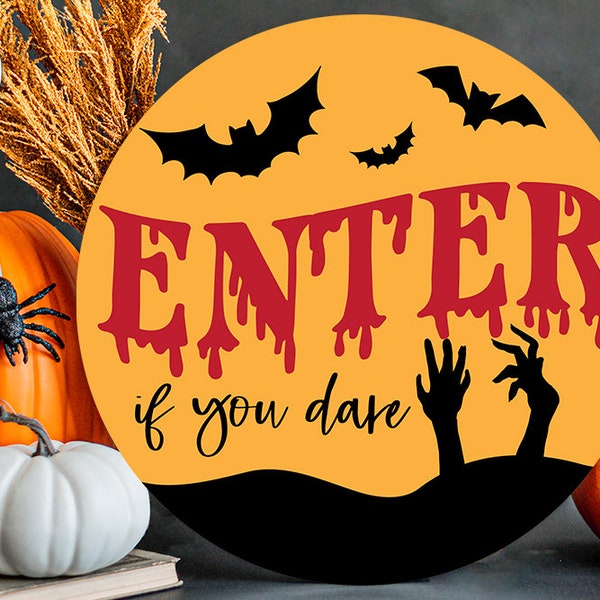 Halloween Door Sign - Etsy