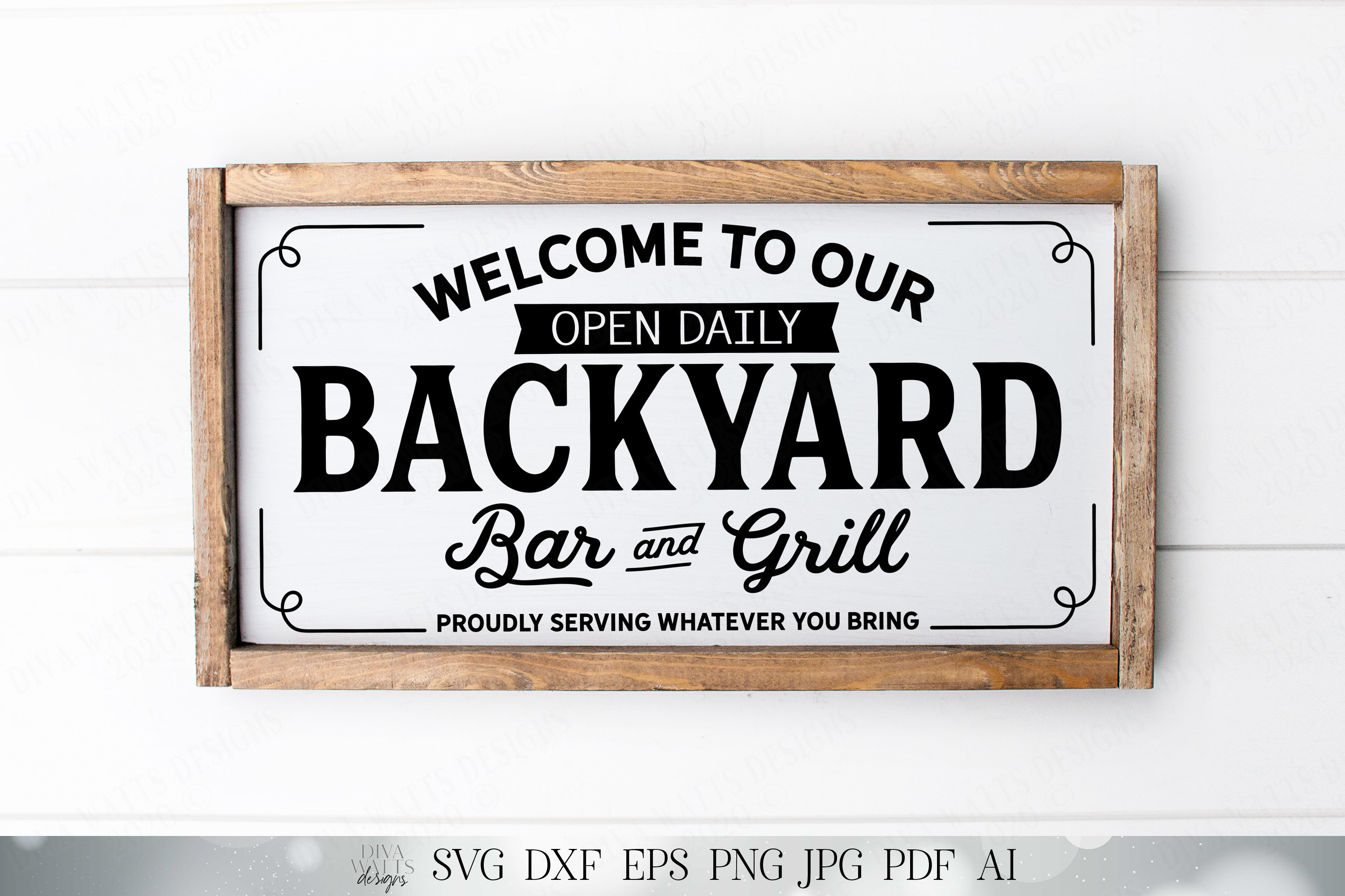Welcome to Our Backyard Bar and Grill SVG - Etsy