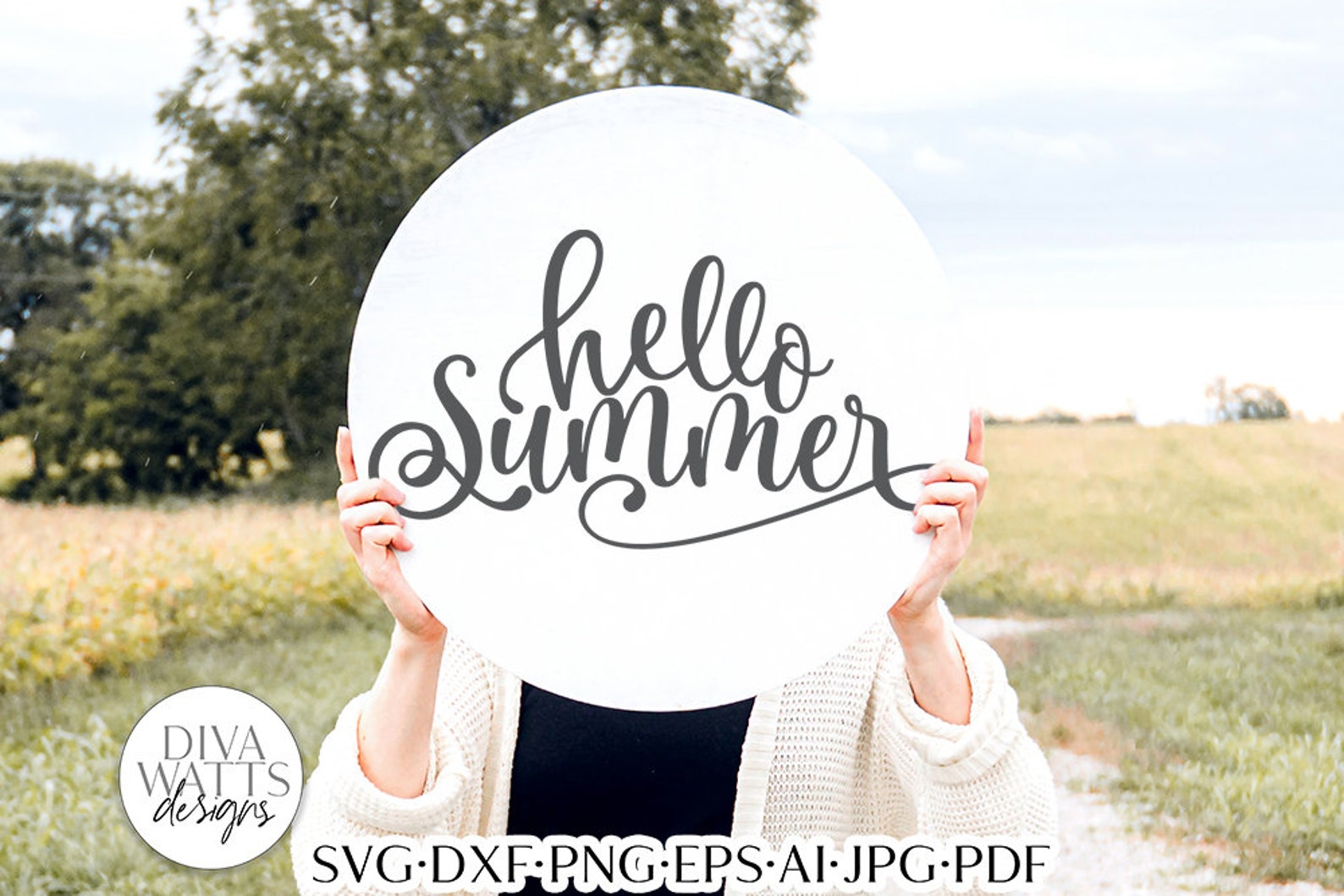 Hello Summer SVG Summertime Design - Etsy