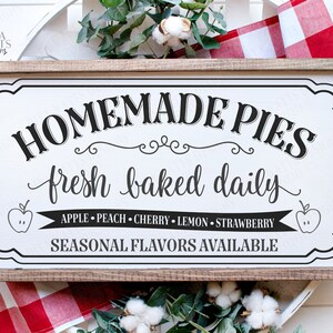SVG | Homemade Pies | Cutting File | Kitchen Sign | Apple Cherry ...