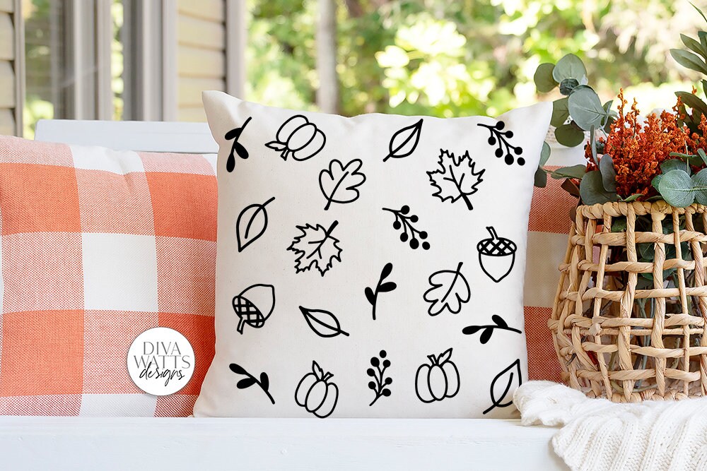 Autumn Background SVG Fall Pattern Design - Etsy