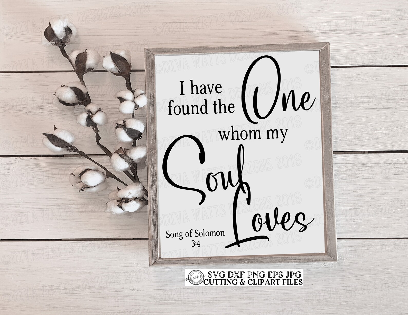 SVG I Have Found the One Whom My Soul Loves Cutting File - Etsy