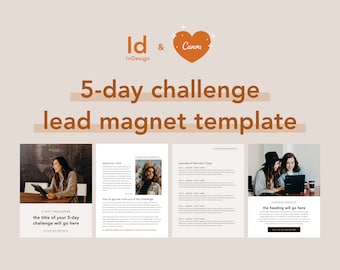 5 Day Challenge Template - Etsy