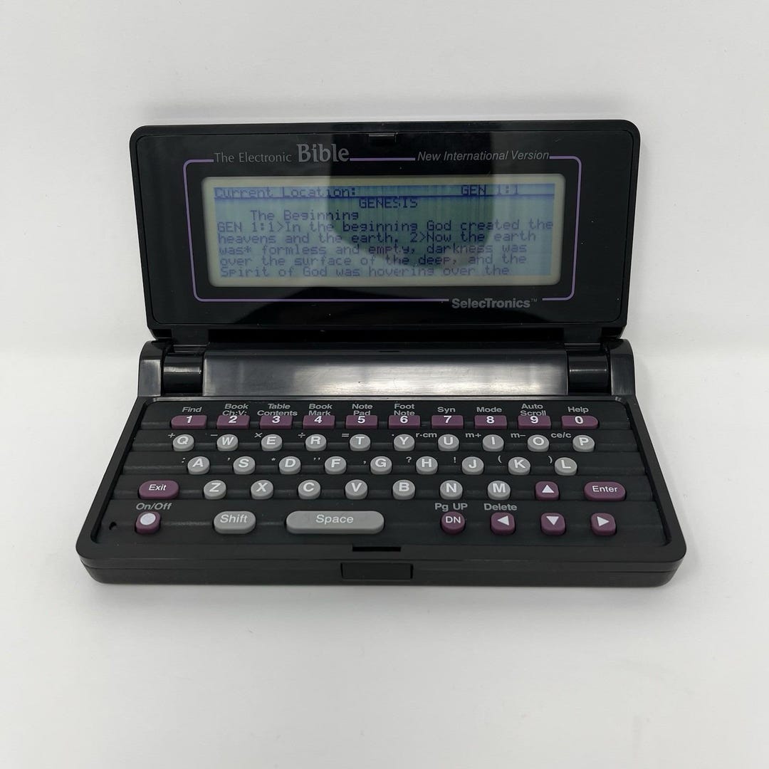 Selectronics EB2000 Electronic Bible NIV Version Portable Reader Tested ...