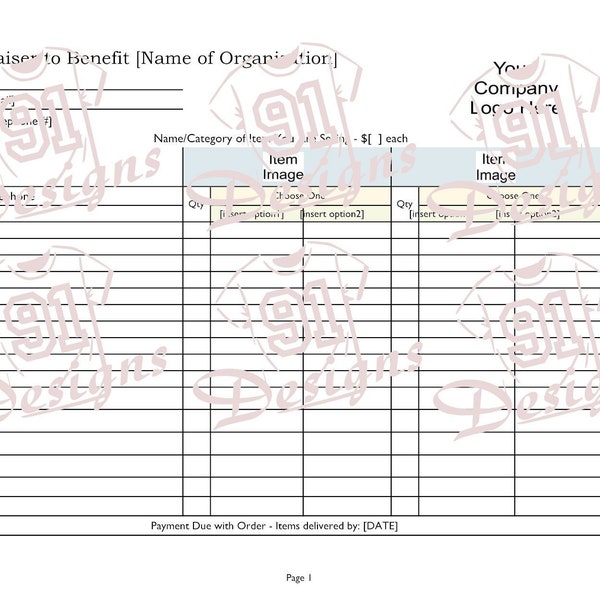 Excel Fundraiser Template - Etsy