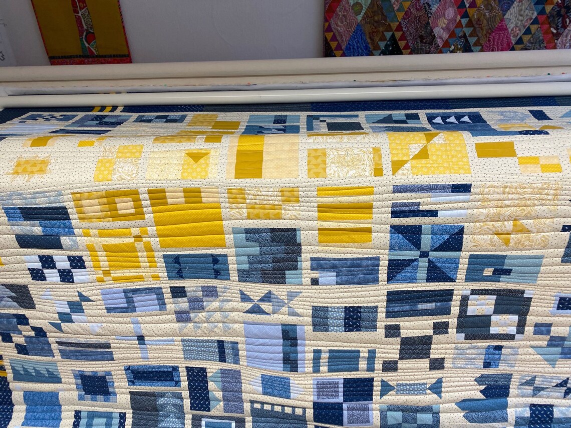 New Wave Long 15 X 81'' E2E Digital Quilting Pattern - Etsy